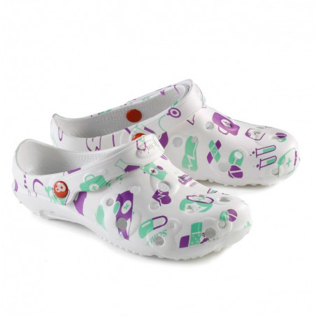 Zueco sanitario de mujer estampado Medical Schu\'zz - Envío Express ...